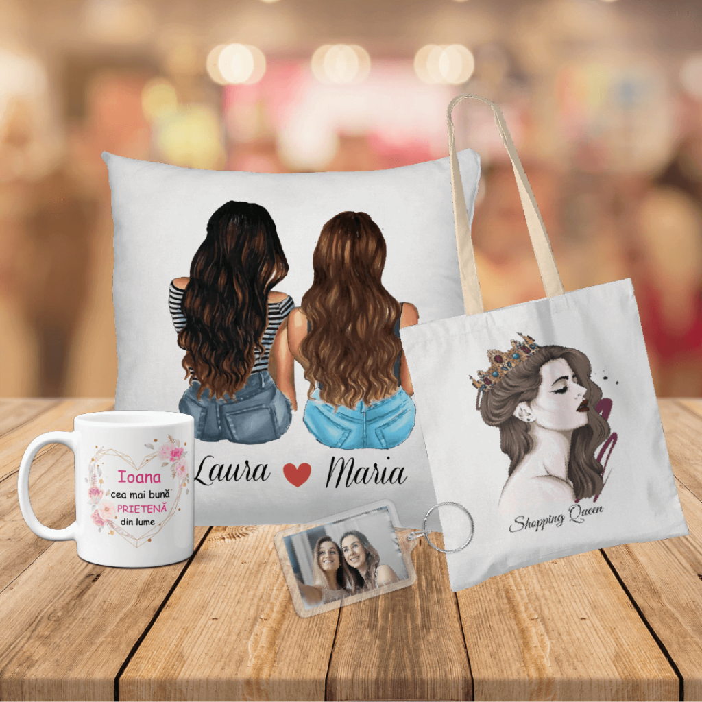 Set Cadouri Personalizate pentru Cea mai bună prietenă - PrintBox